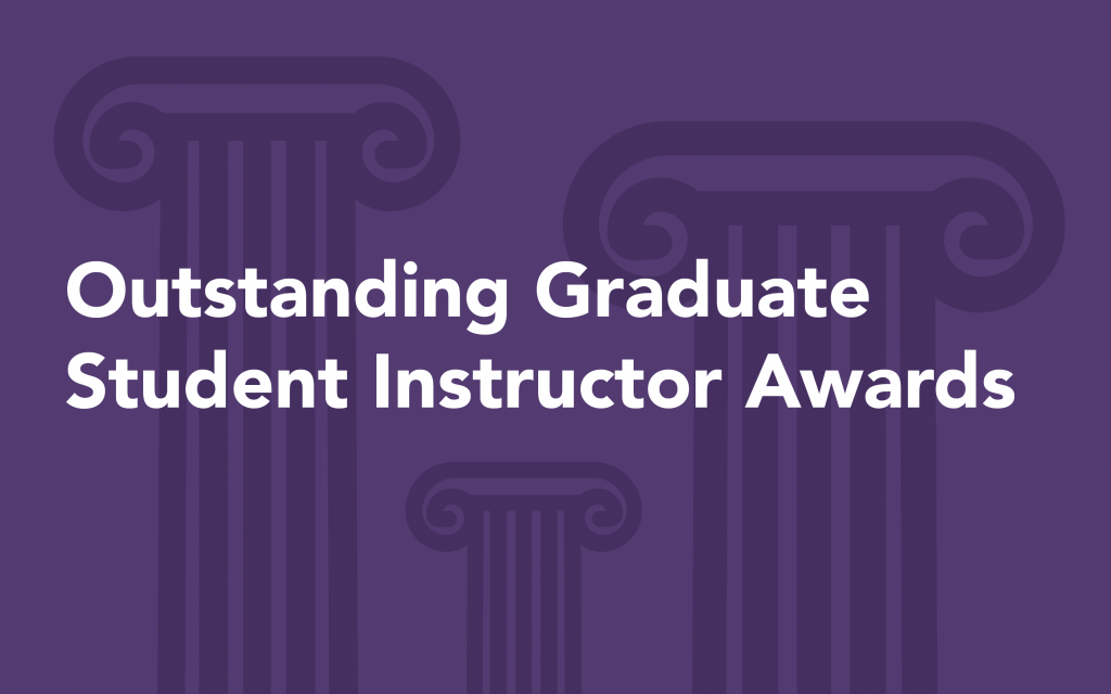 Announcing the 2019 Outstanding Graduate Student Instructor Award ...