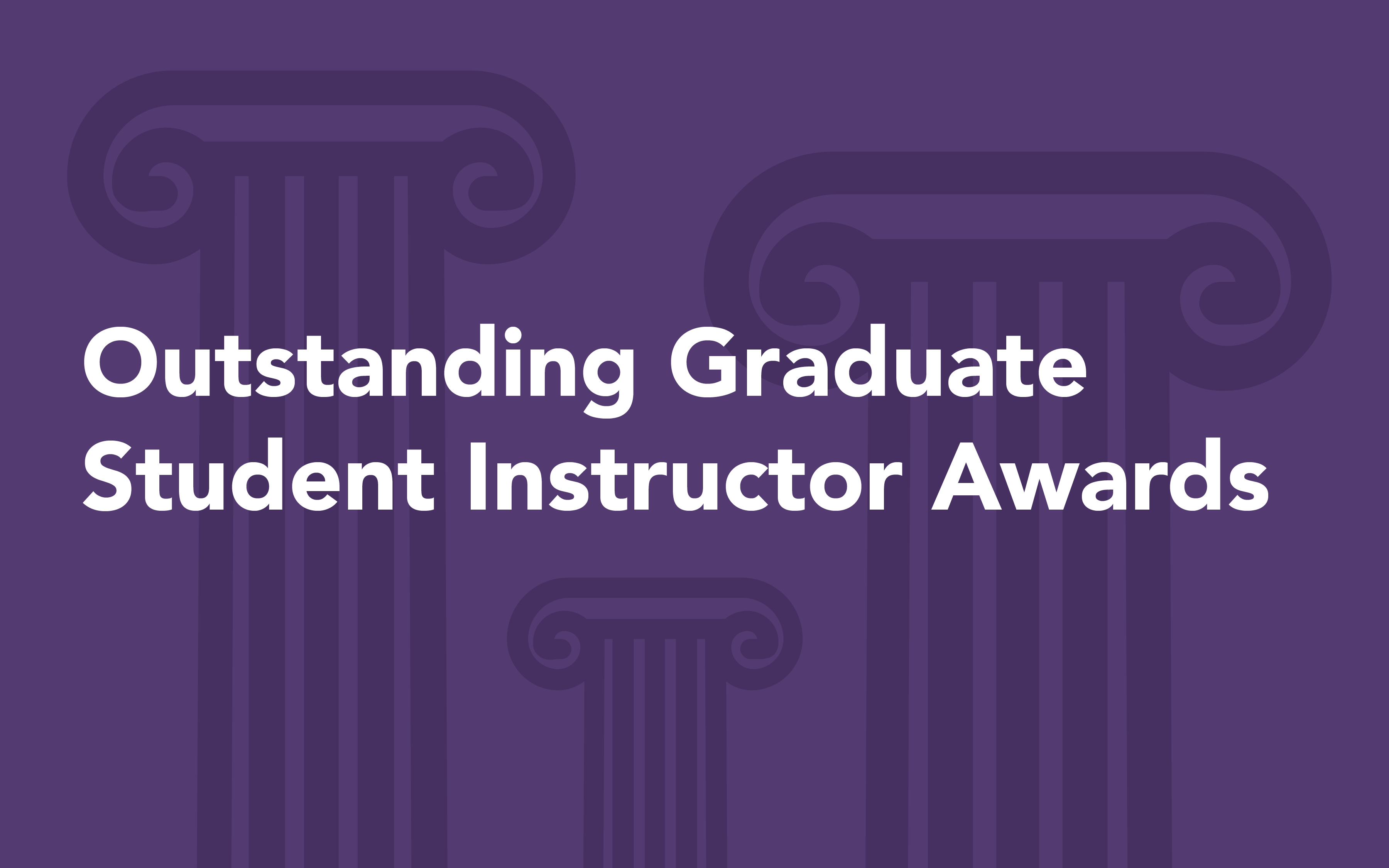 Announcing the 2019 Outstanding Graduate Student Instructor Award ...
